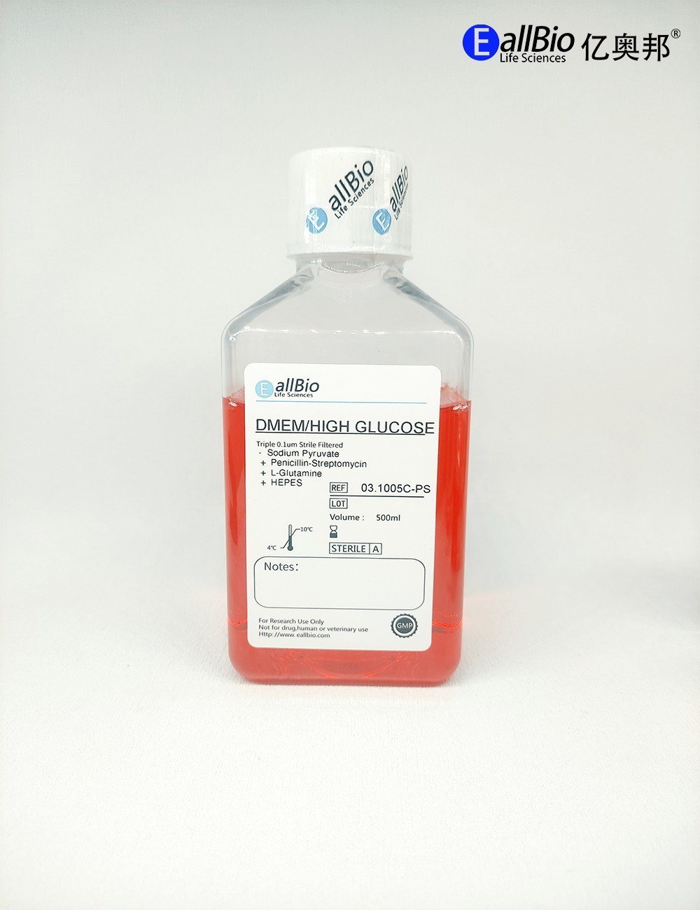 Dmem High Glucose（无丙酮酸钠， 含双抗） 北京中生奥邦生物科技有限公司