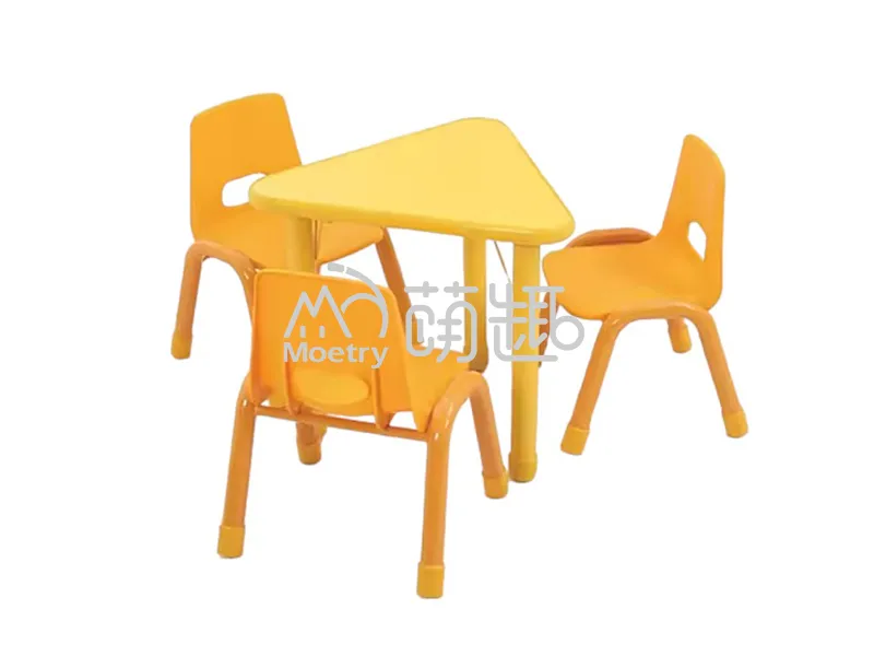 Wooden Hexagonal Table For Preschool Guangzhou Moetry Amusement